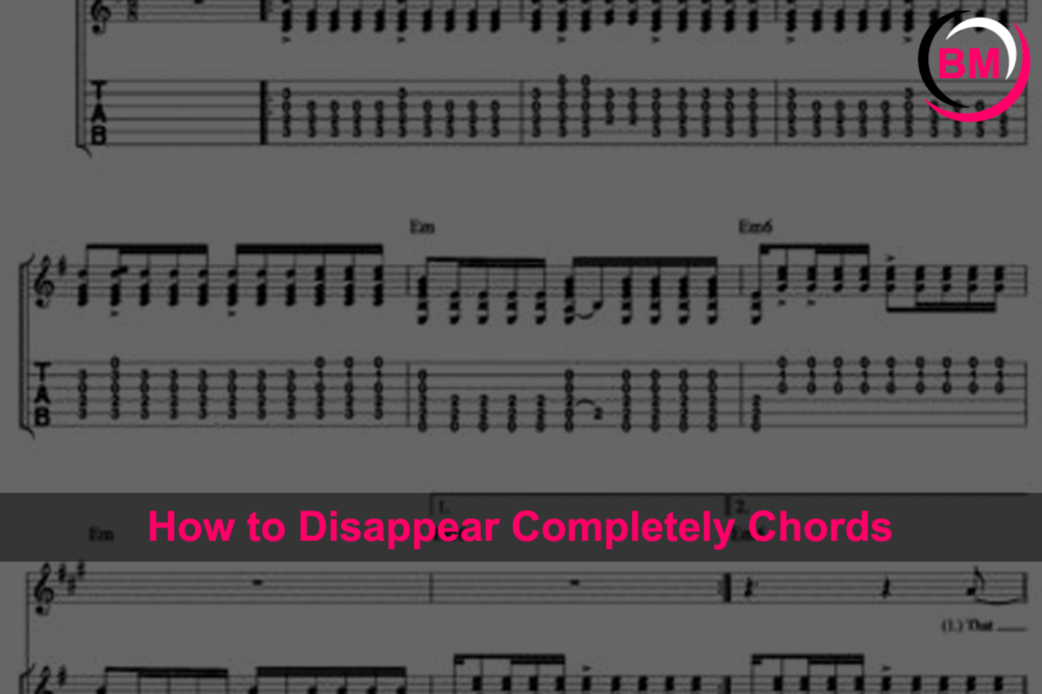How to Disappear Completely Chords (Simple Guide)